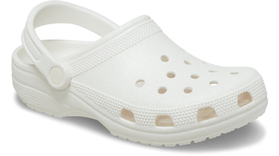 Crocs Classic Glitter Clog White – Sole Central