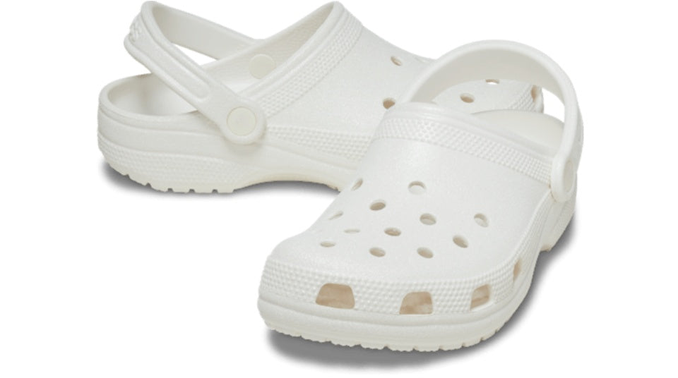 Crocs Classic Glitter Clog White – Sole Central