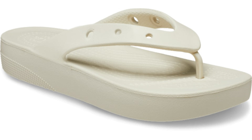 Crocs Classic Platform Flip Bone – Sole Central