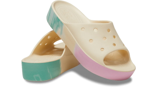 Crocs Classic Platform Ombre Slide Vanilla Multi – solecentral.com.au