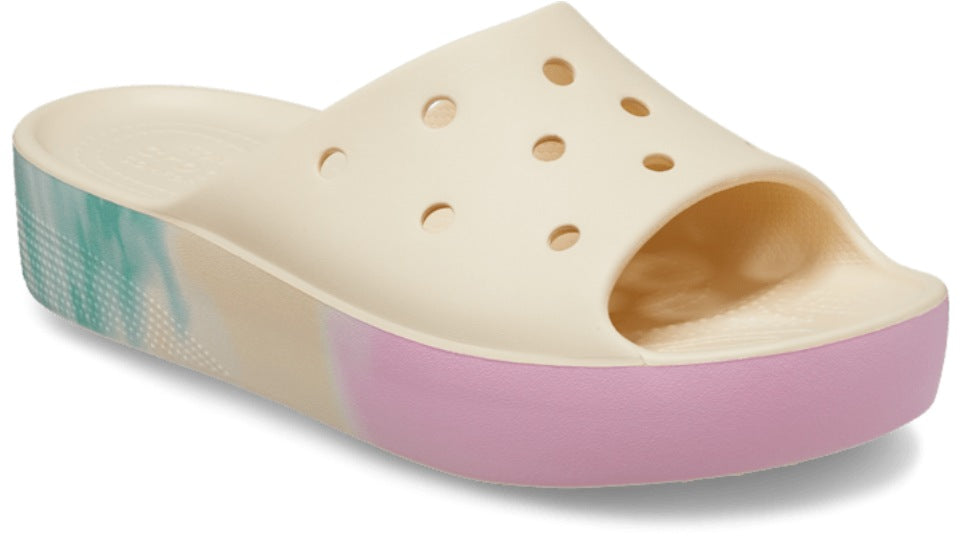Crocs Classic Platform Ombre Slide Vanilla Multi – solecentral.com.au