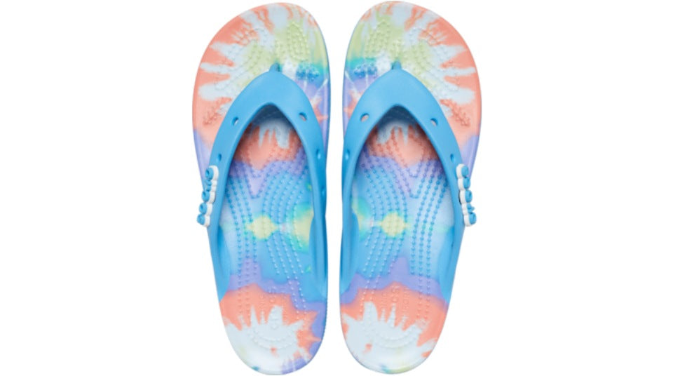 Crocs Classic Platform Tie Dye Flip Oxygen Multi – Sole Central