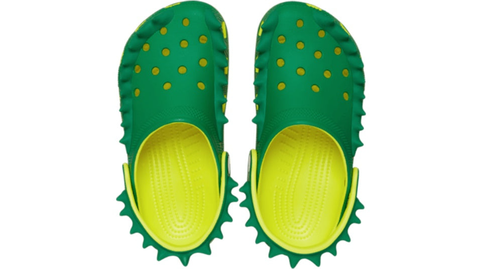 Crocs Kids Classic Spikes Clog Acidity Green Ivy – Sole Central