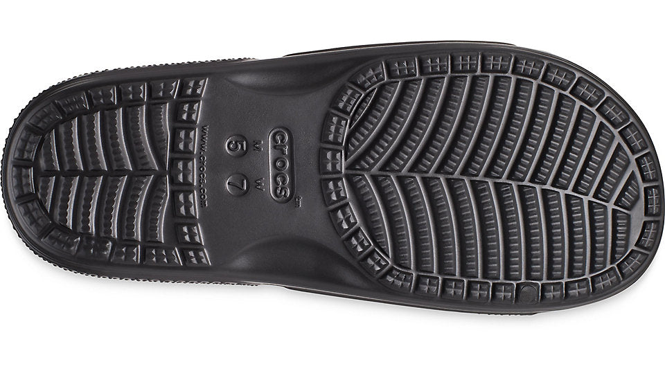 Crocs Classic Fur Sure Slide Black – Sole Central