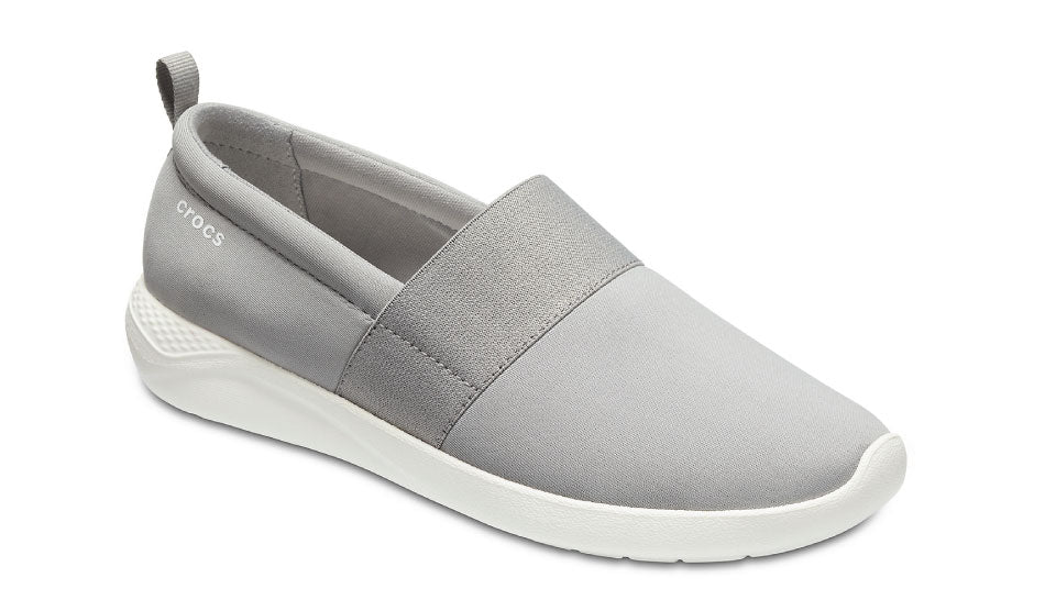 Crocs LiteRide Slip-On Light Grey White – solecentral.com.au