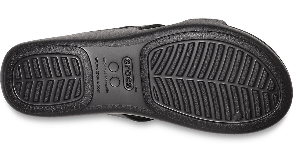 Crocs Monterey Strappy Wedge Black – solecentral.com.au